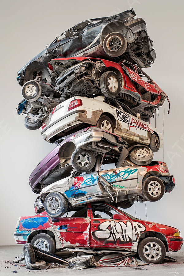 Pyramid of Cars · Photographie d'art en qualité galerie et tirage ...